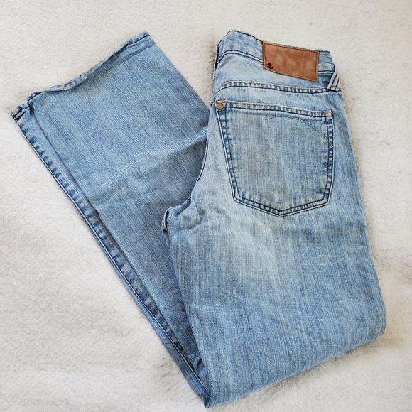 H&M | Jeans | Hm Bragg Fit Button Fly Distressed Straight Leg Jeans Sz ...